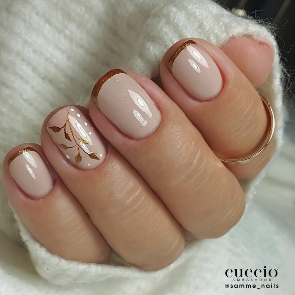 Krótkie paznokcie hybrydowe na jesień 2021 - Polskie Paznokcie